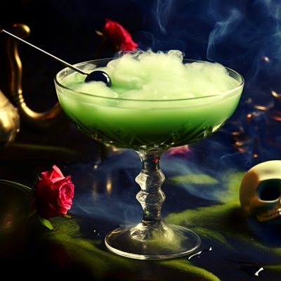 Our Halloween-Ready Green Monster Cocktail